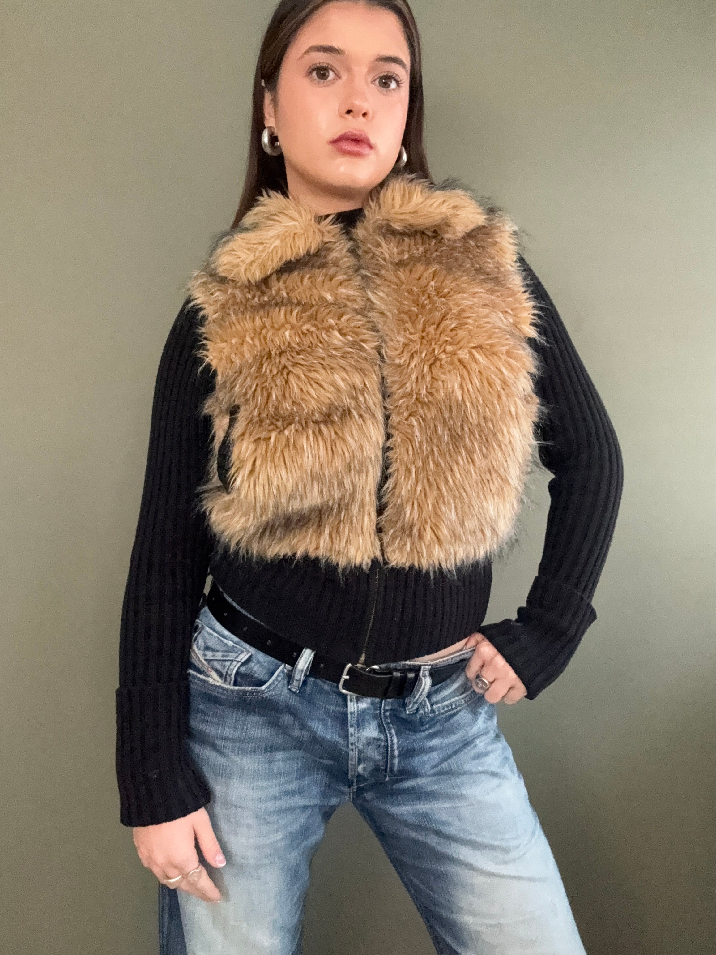 Hooch Faux Fur Knit Jumper (S) – Shopmazzz