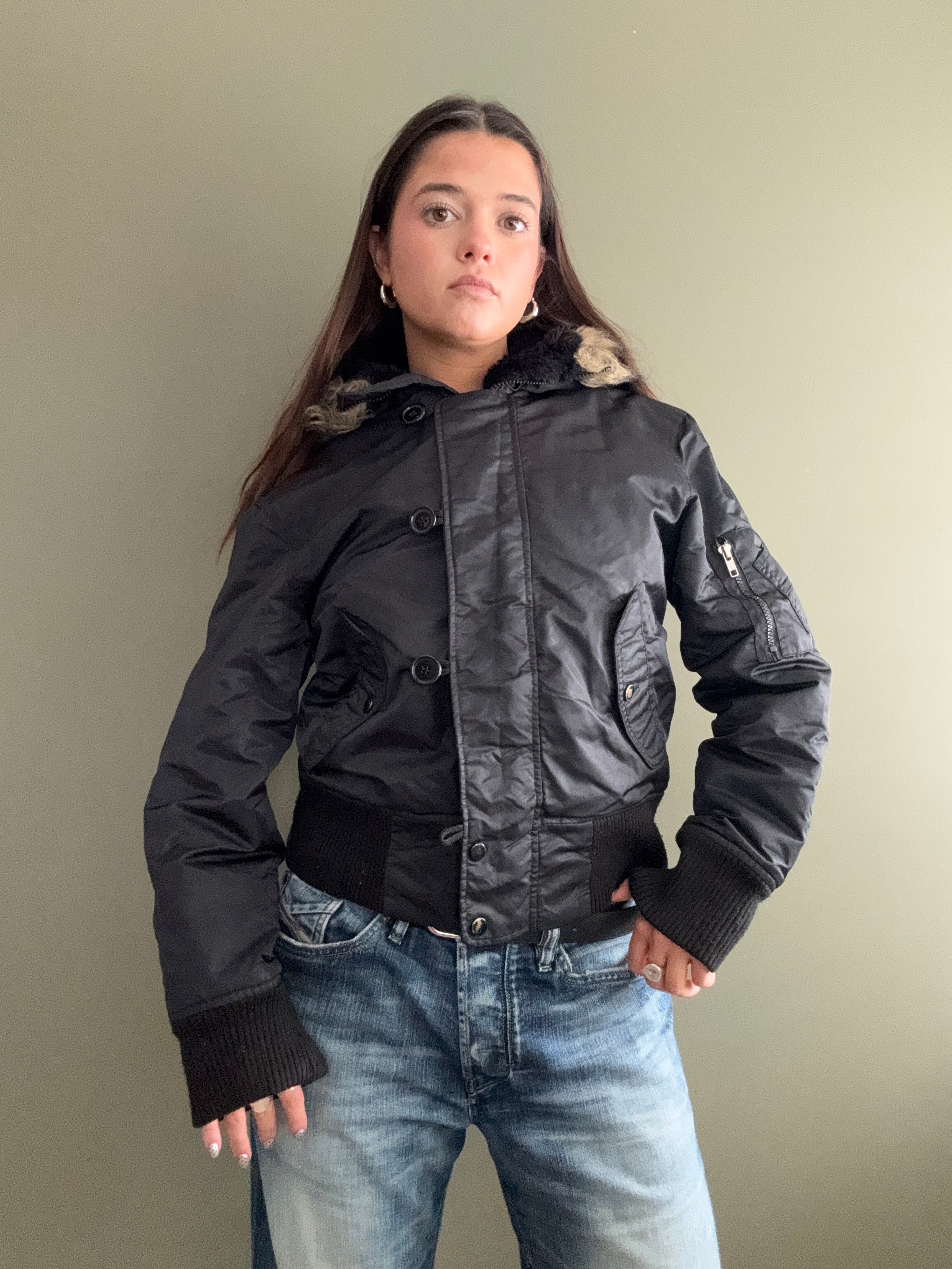 Y2K Bomber Jacket (UK12) – Shopmazzz