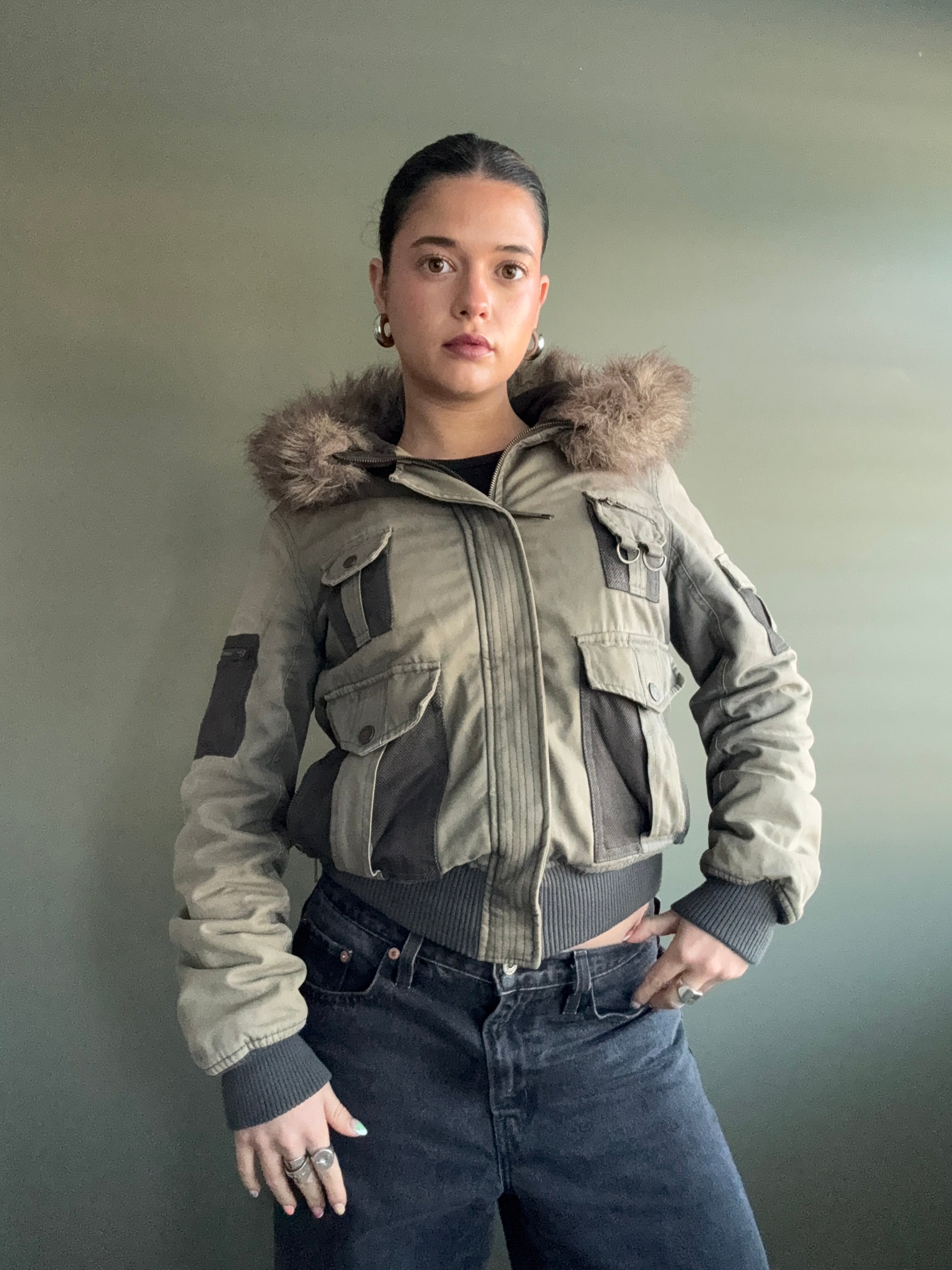 Cargo Bomber Jacket (UK10) – Shopmazzz